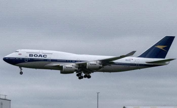 British Airway’s Retro Negus Boeing 747 Lands In Heathrow For The First ...