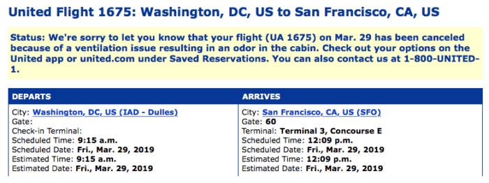 United Airlines Flight Makes Emergency Diversion After Noxious Fumes ...