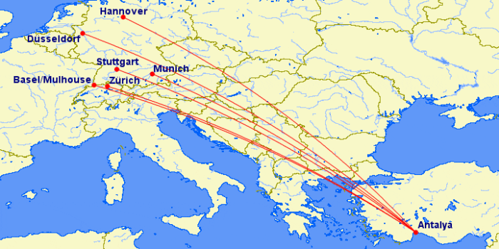 Sun Express to Wet Lease Air Belgium Airbus A340 For Antalya Operations