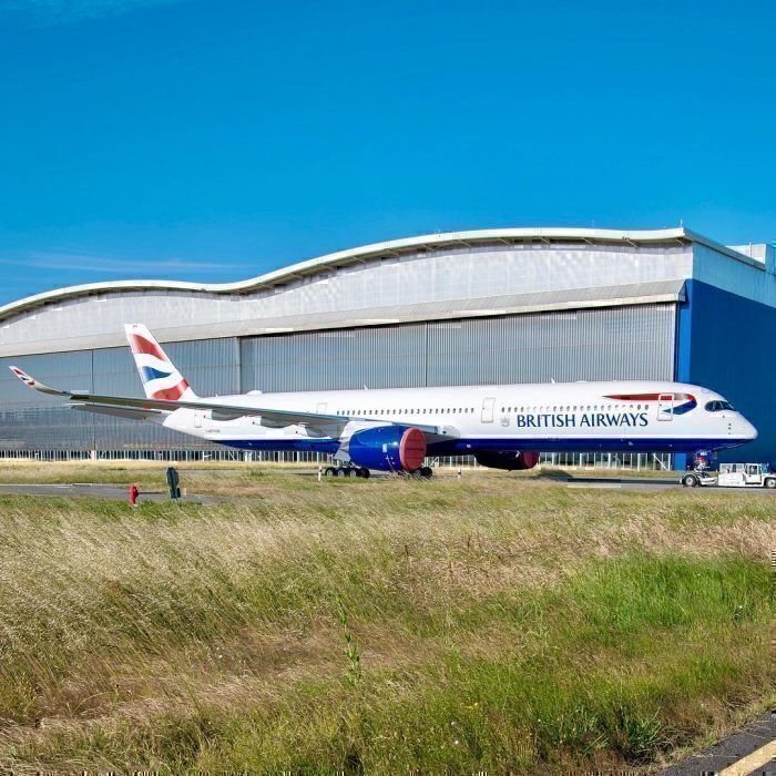 British Airways First Airbus A350-1000 Rolls Out Of The Paintshop