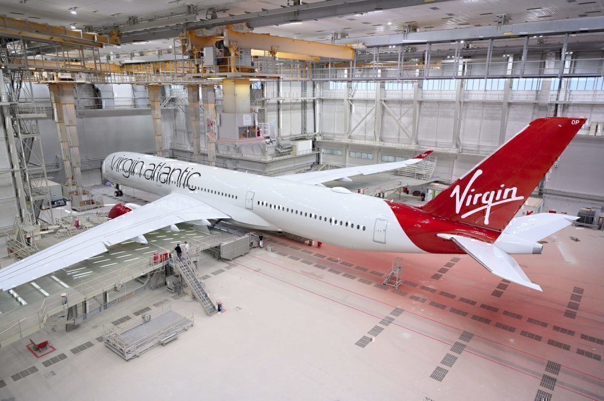 Virgin Atlantic's First Painted Airbus A350-1000 Revealed In Toulouse