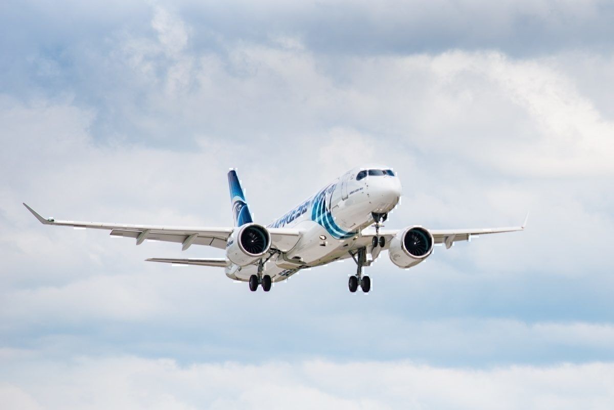 EgyptAir's First Airbus A220 Takes Its Maiden Flight