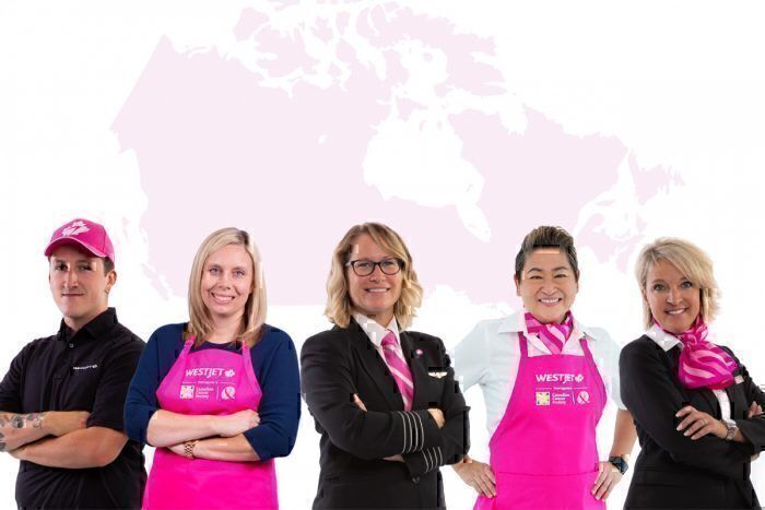 WestJet Crew Wear Pink For Seventh Year Running In Fight Against Cancer