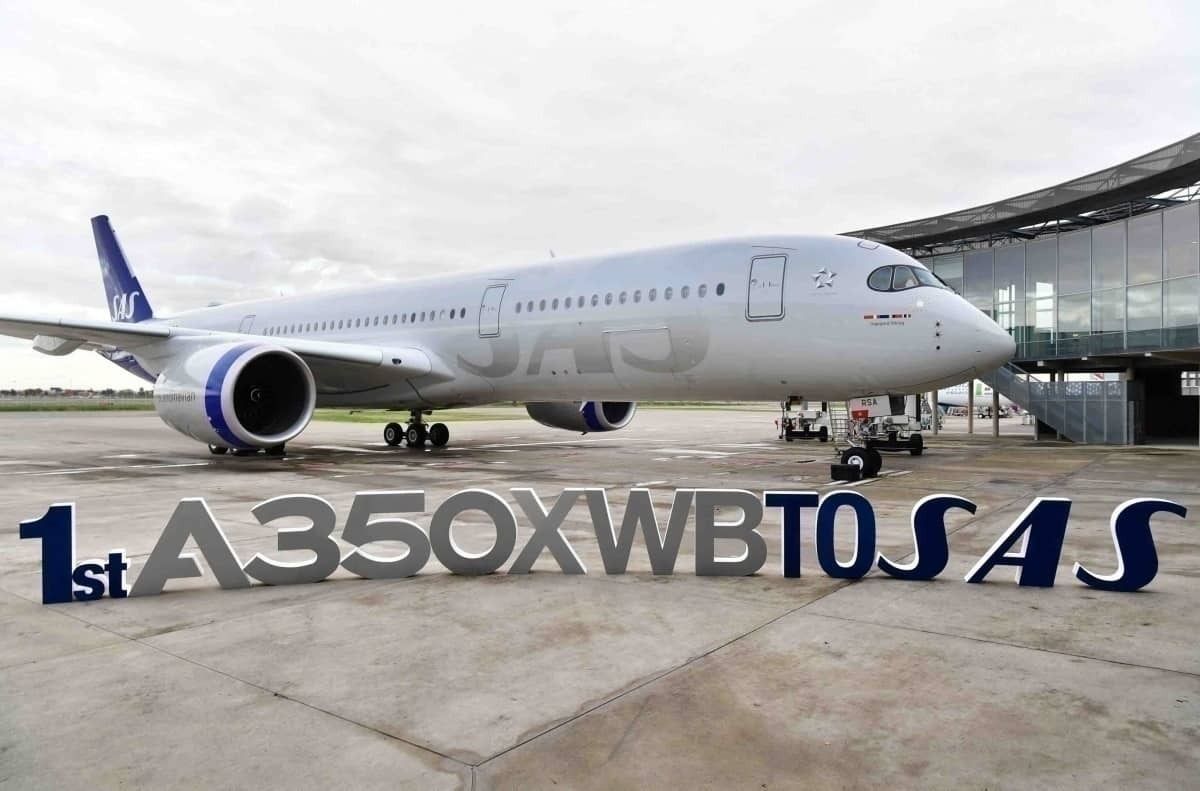 SAS Takes Delivery Of Its First Airbus A350