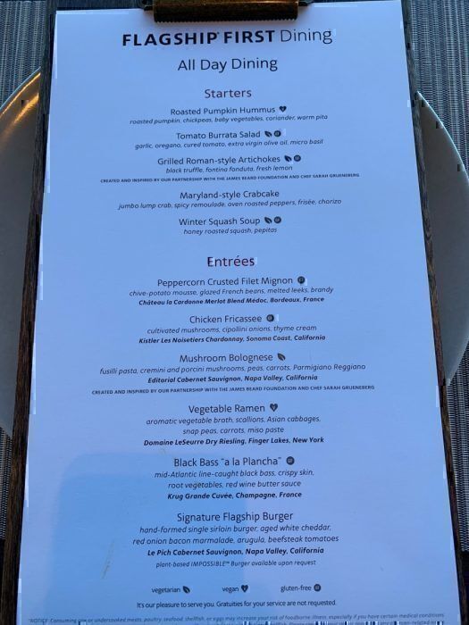 Review: American Airlines Flagship First Dining In New York