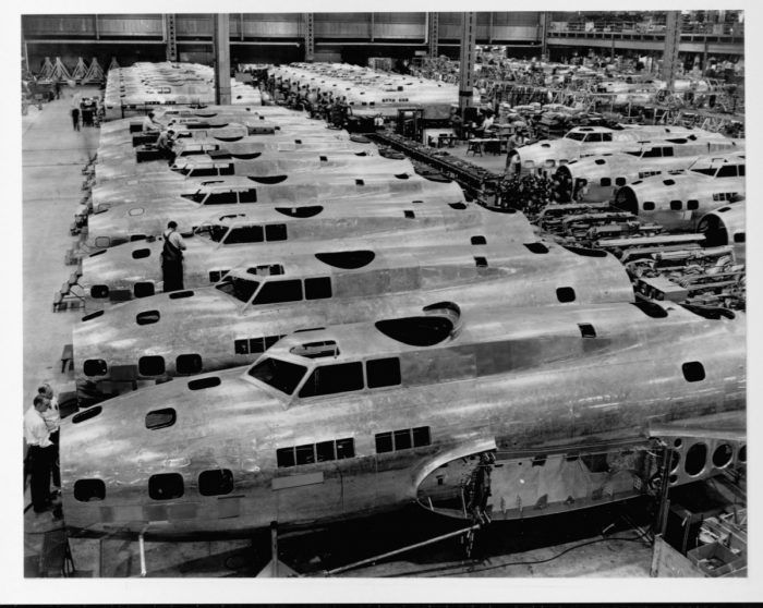 Boeing Built An Artificial Town On Top Of Its Rooftop In WW2