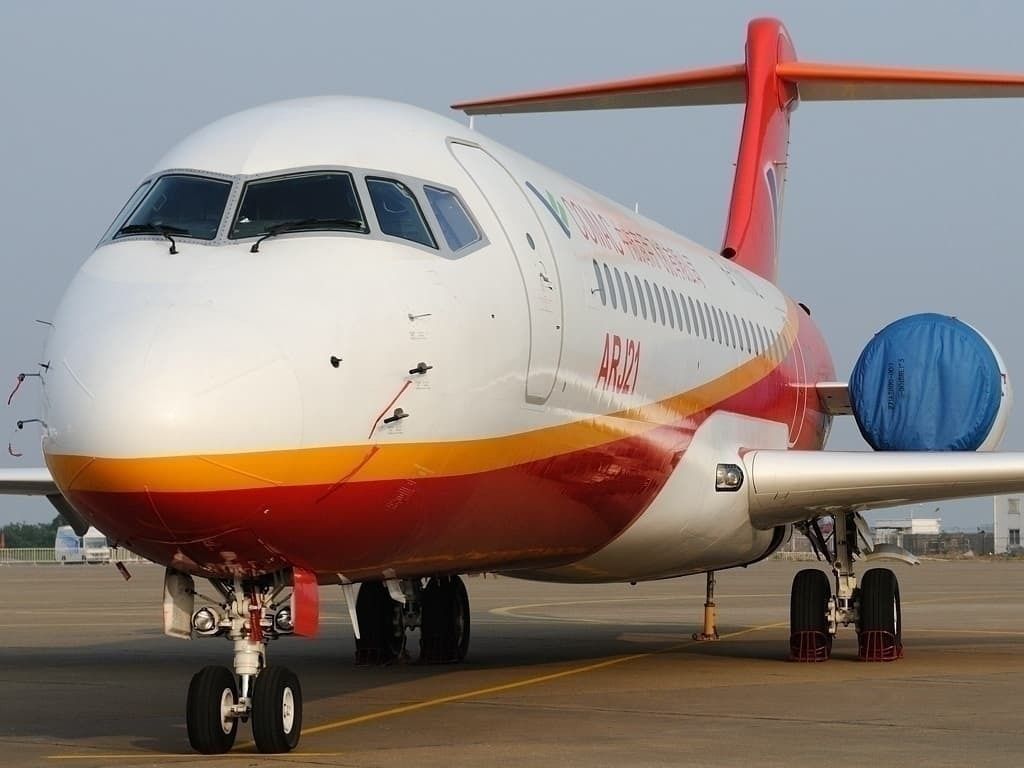 COMAC Delivers First ARJ21 From Shanghai Production Line