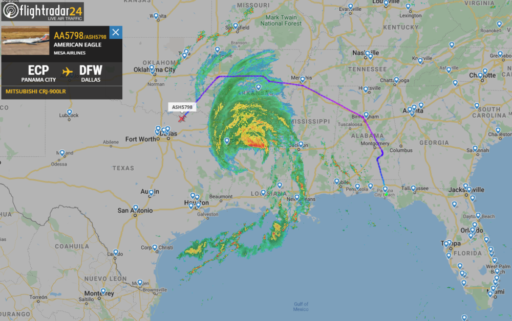 Hurricane Laura Prompts Flights To Divert Hundreds Of Miles