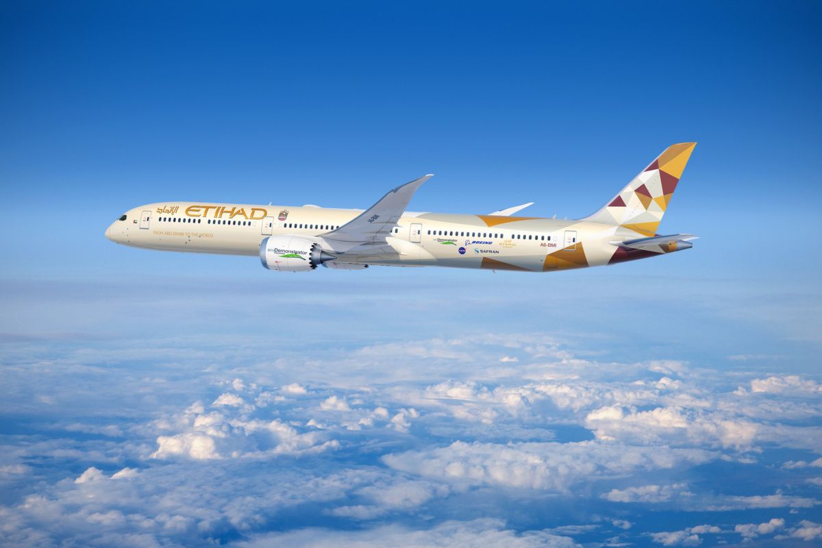 Boeing Begins Flight Testing Etihad's 787 ecoDemonstrator