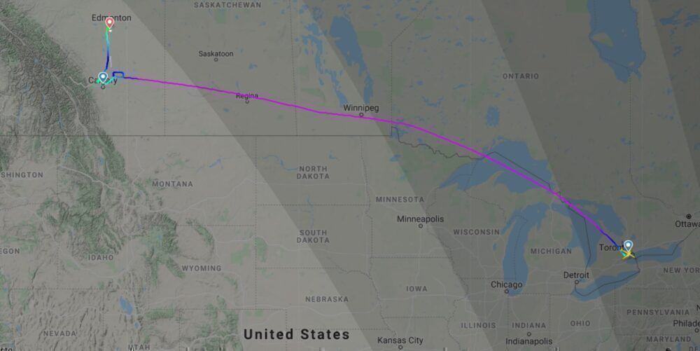 Winter Weather Causes Flight Diversions In Canada