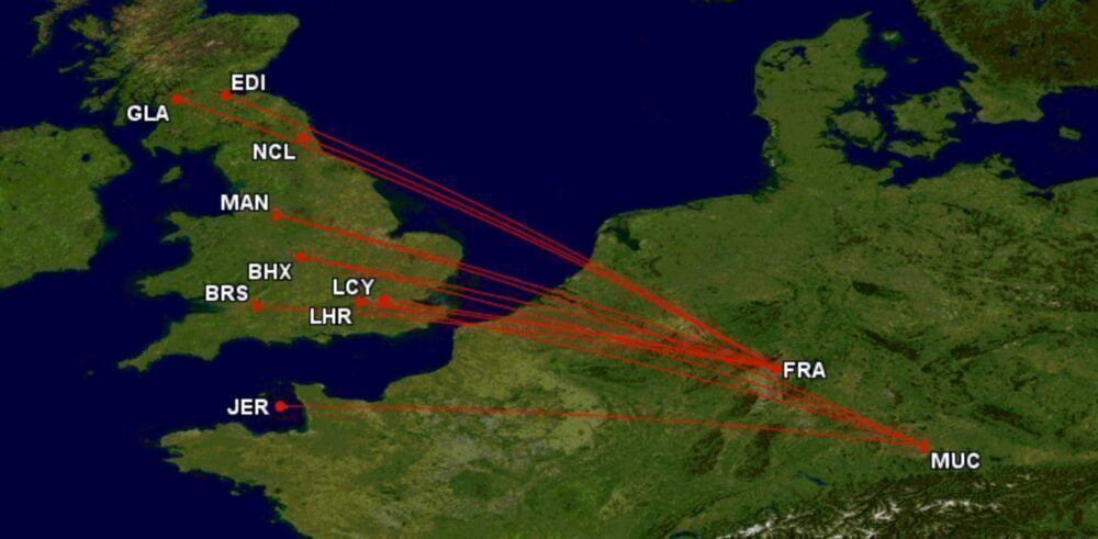 Shrinking Market? Lufthansa's UK Routes Have Dropped By 60% Since 2012