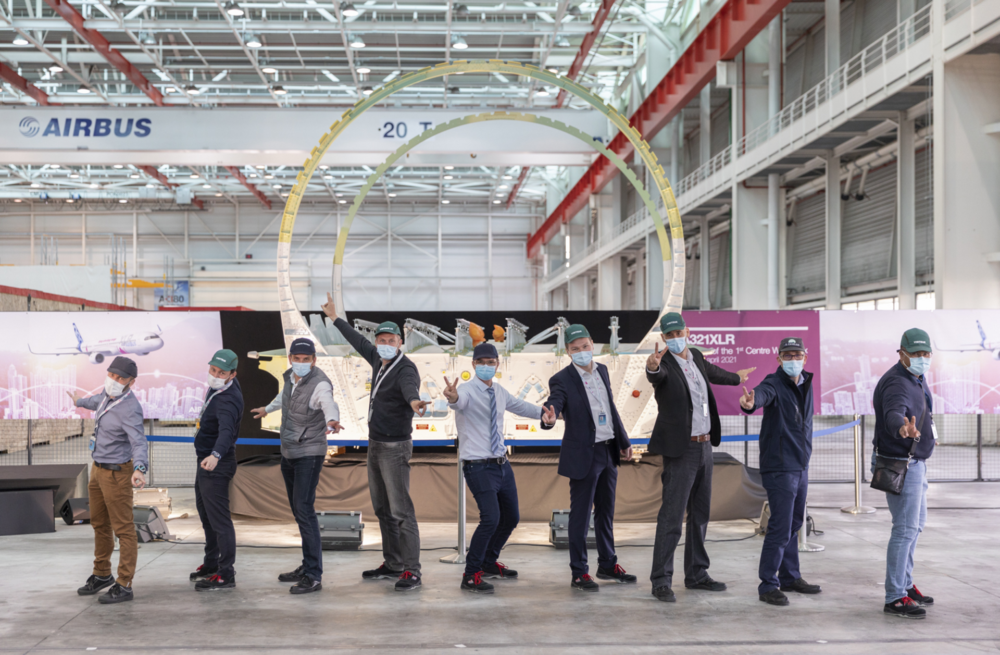 Airbus Finishes Building Its First A321XLR Center Wing Box