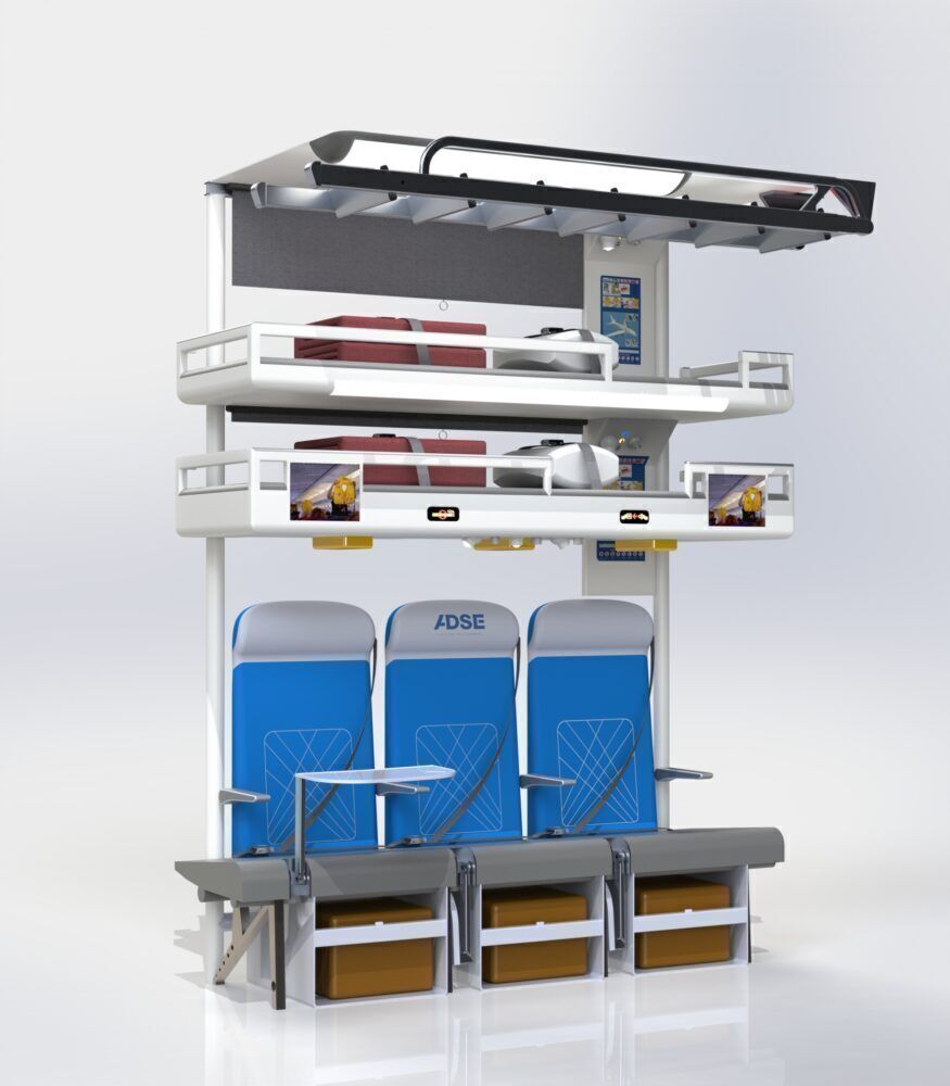 Revolutionary: This Economy Seating Concept Has Bunk Beds