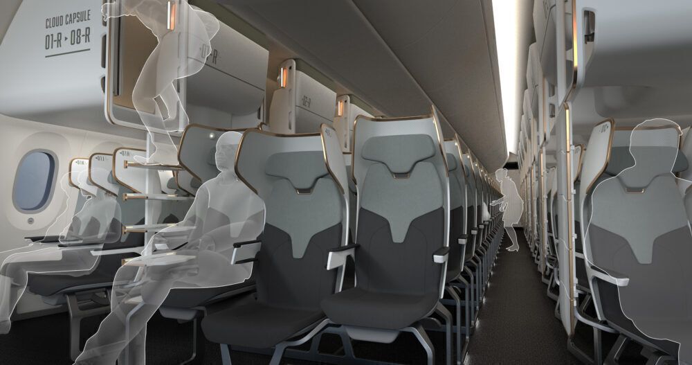 This Aircraft Concept Replaces Overhead Bins With Beds