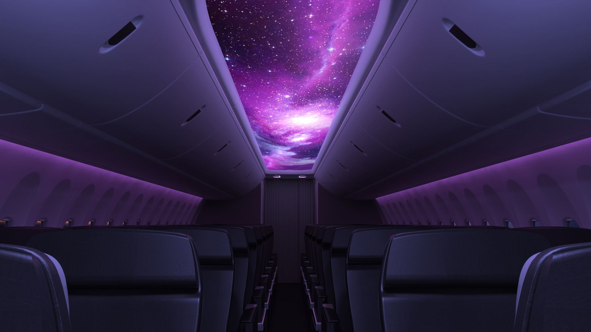 Will Aircraft Ceilings Of The Future Be Illuminated?