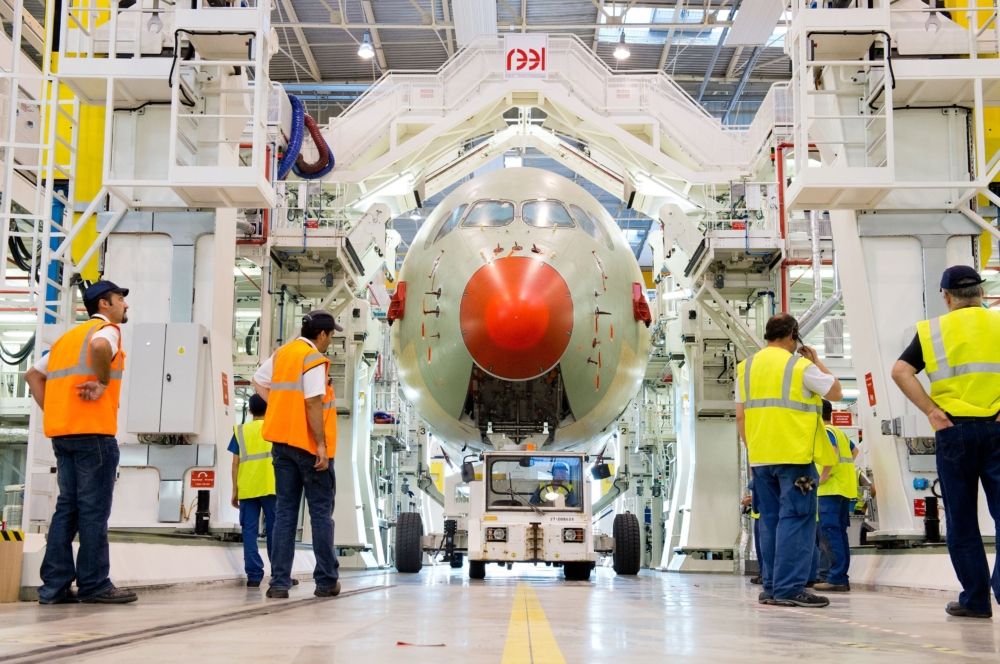 In Photos: How An Airbus A350 Is Built