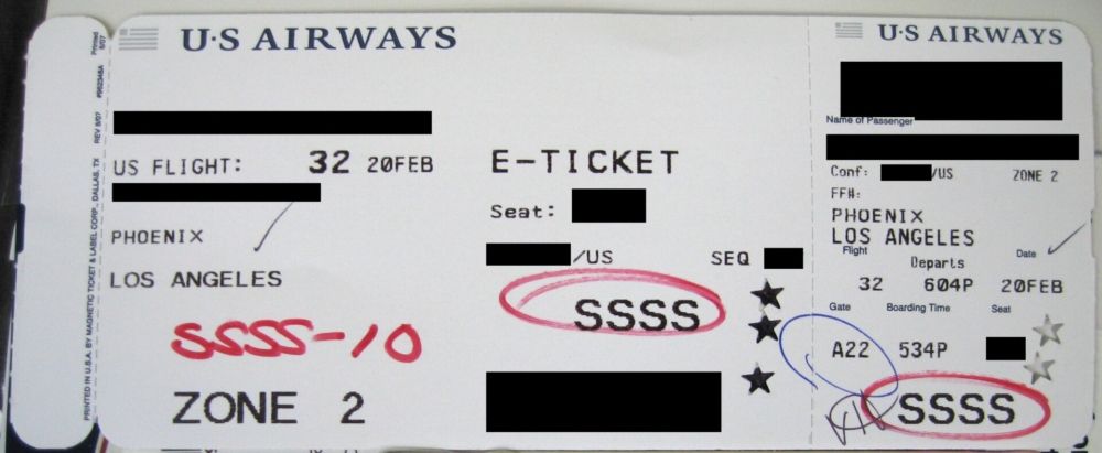 Passengers Hate Seeing SSSS On A Boarding Pass - Here's Why