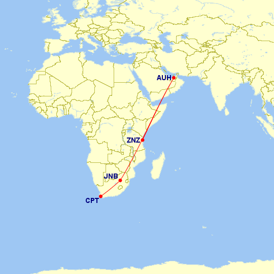 Etihad Relaunches Its Boeing 787 South Africa Tag Flight