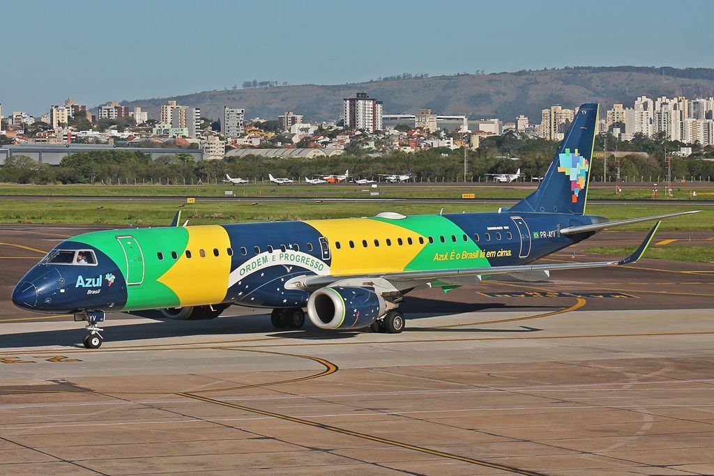 Complete Set: 1 Of Each Azul Aircraft Type Now Has A Brazil Livery