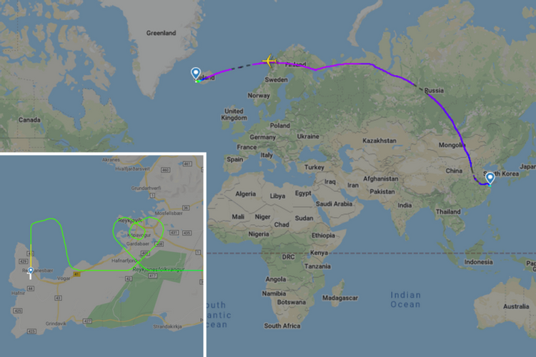 Which Aircraft Have Drawn Pictures With Special Flightpaths?