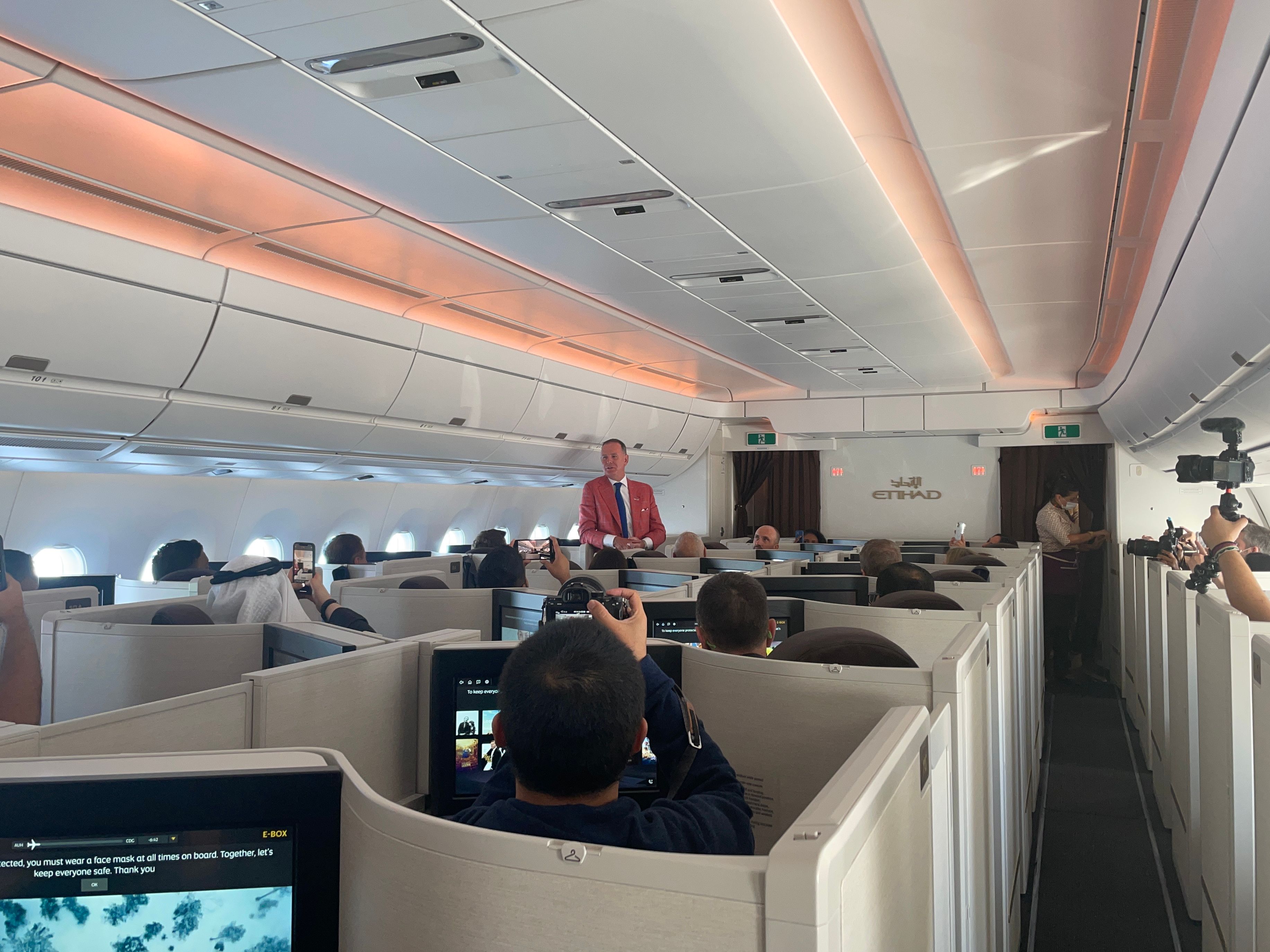 Etihad’s Airbus A350 Makes Debut With All New Business Class