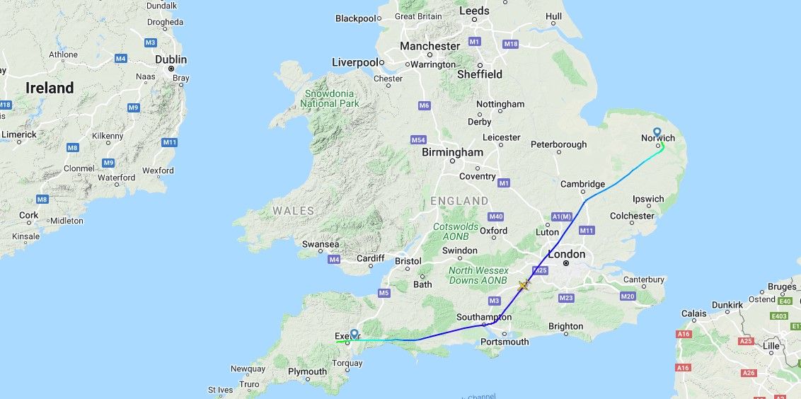 Loganair Prepares To Double Frequencies On Cross-Country Norwich-Exeter ...