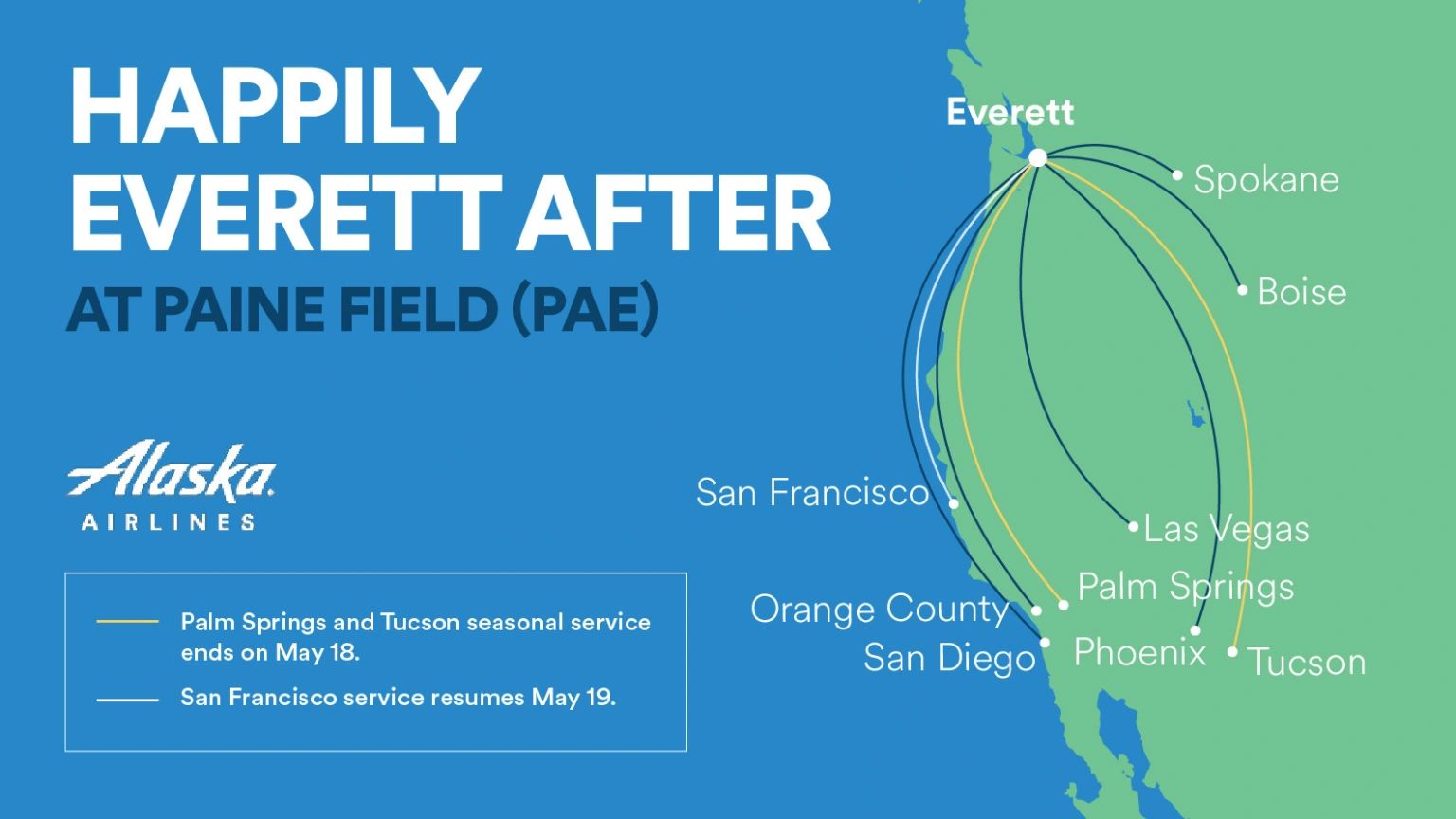 Alaska Airlines To Scale Up Full Flight Schedule At Paine Field