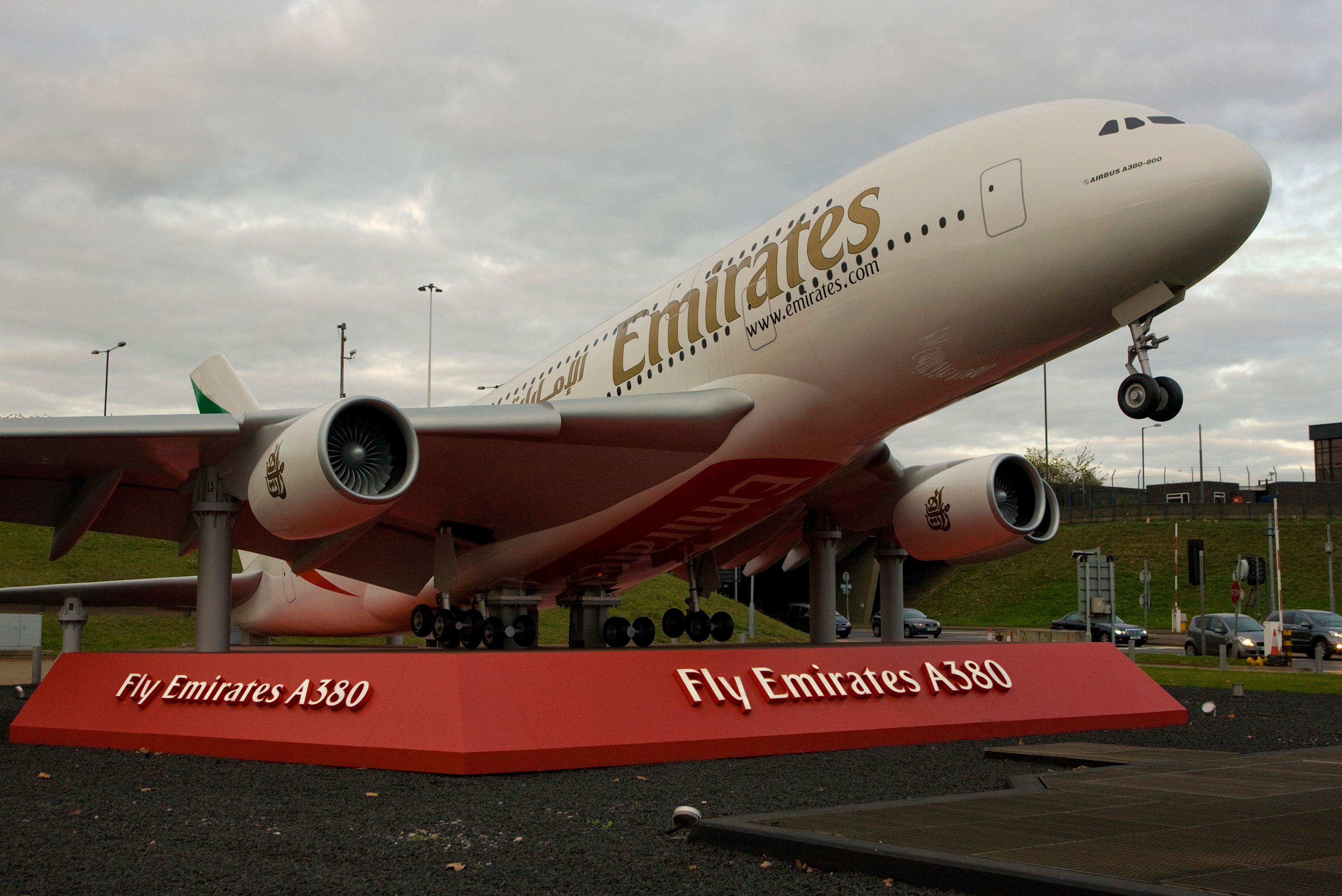 Heathrow's Famous Roundabout And Its Model Aircraft