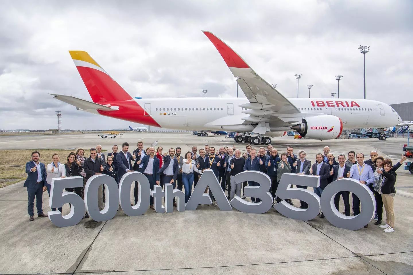 Iberia Takes Delivery Of Airbus' 500th A350