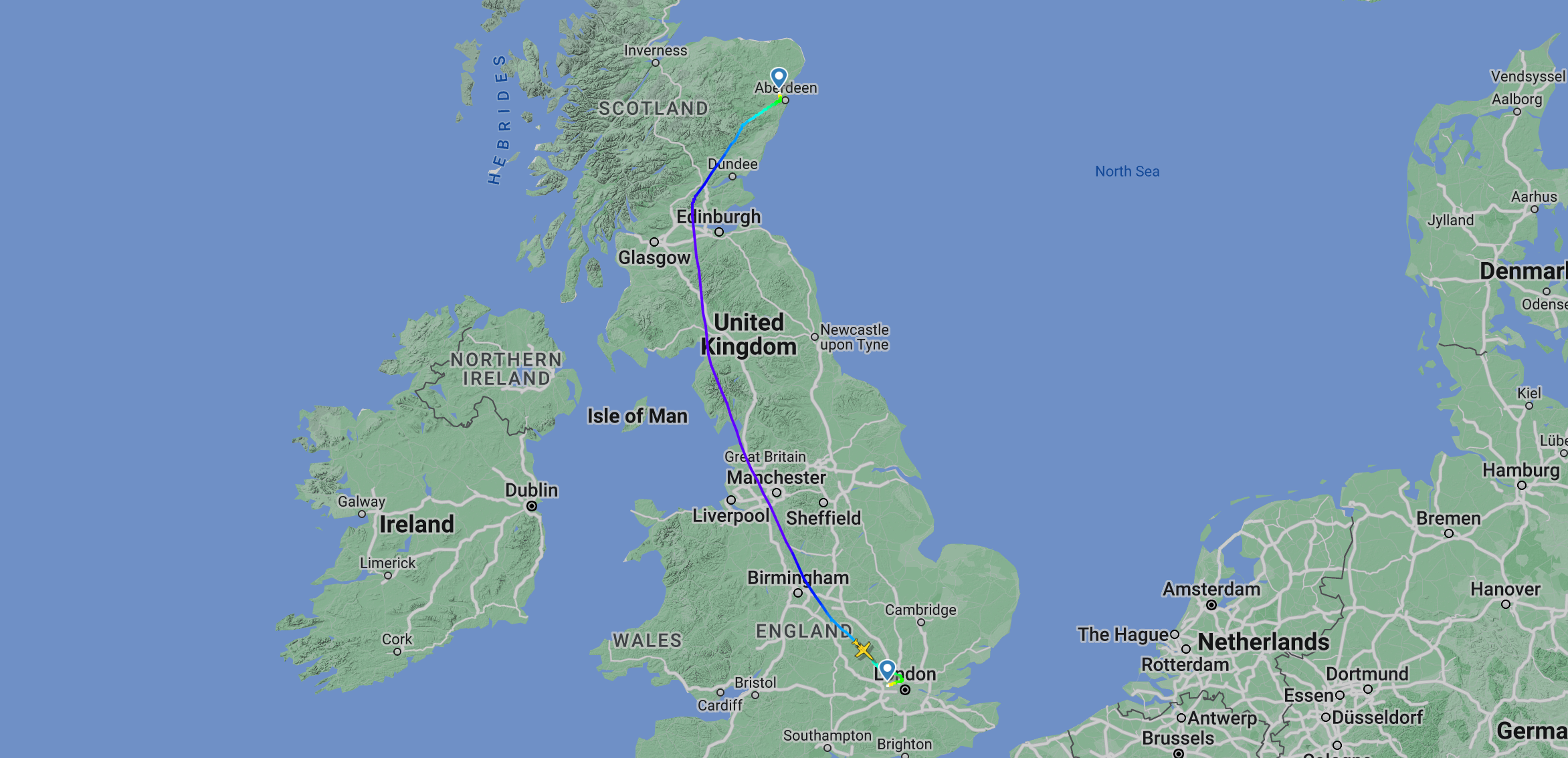 First Flight As King: Charles III Flies To London On A Private Embraer 600