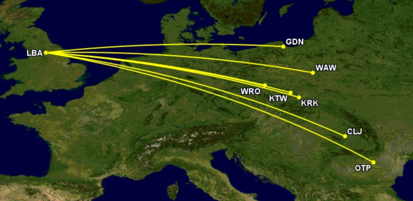 Wizz Air Shifts Doncaster Routes To Leeds Bradford As Airport Closes