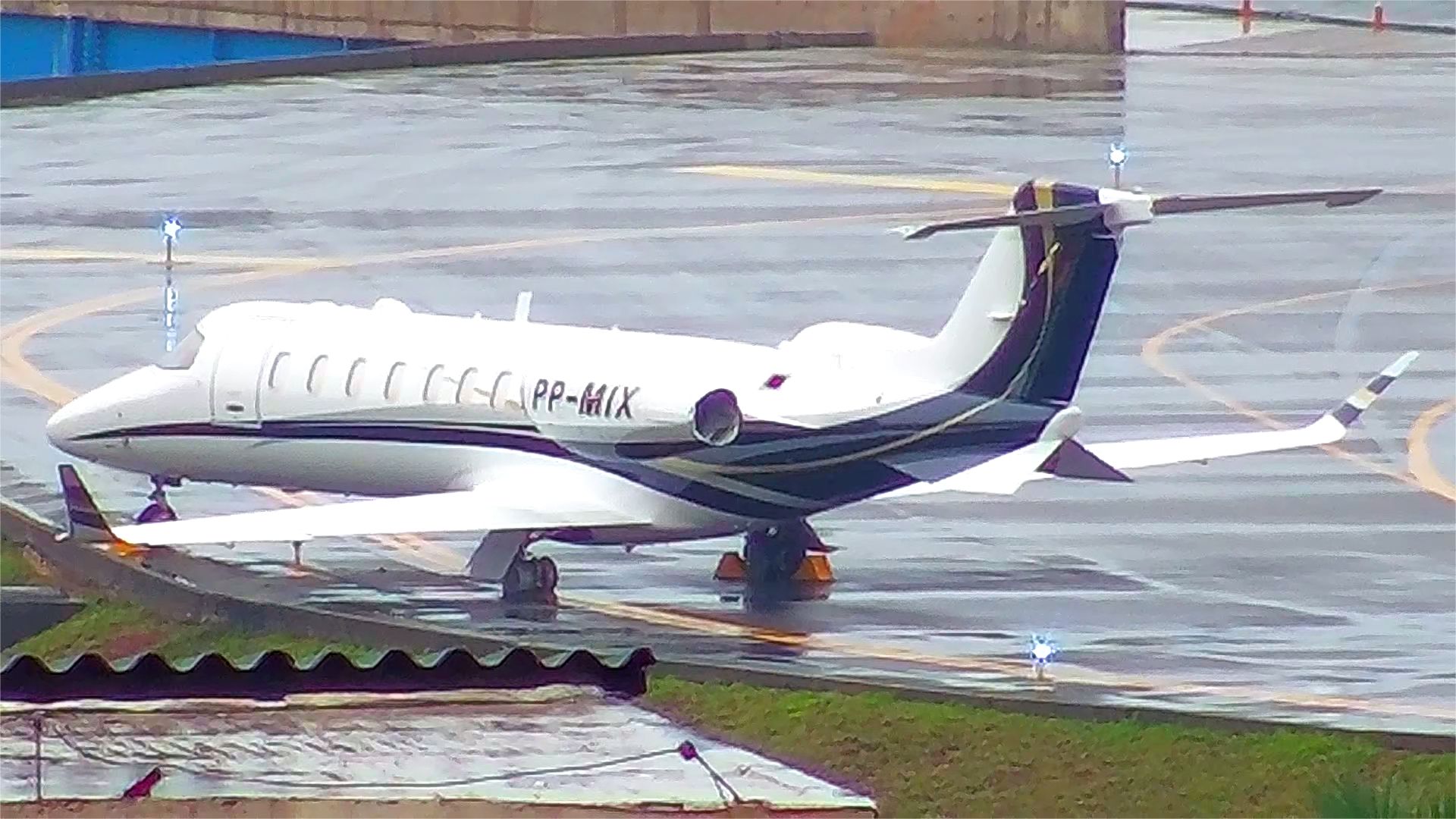 A Learjet 75 Comes Off The Runway At Sao Paulo's Congonhas Airport