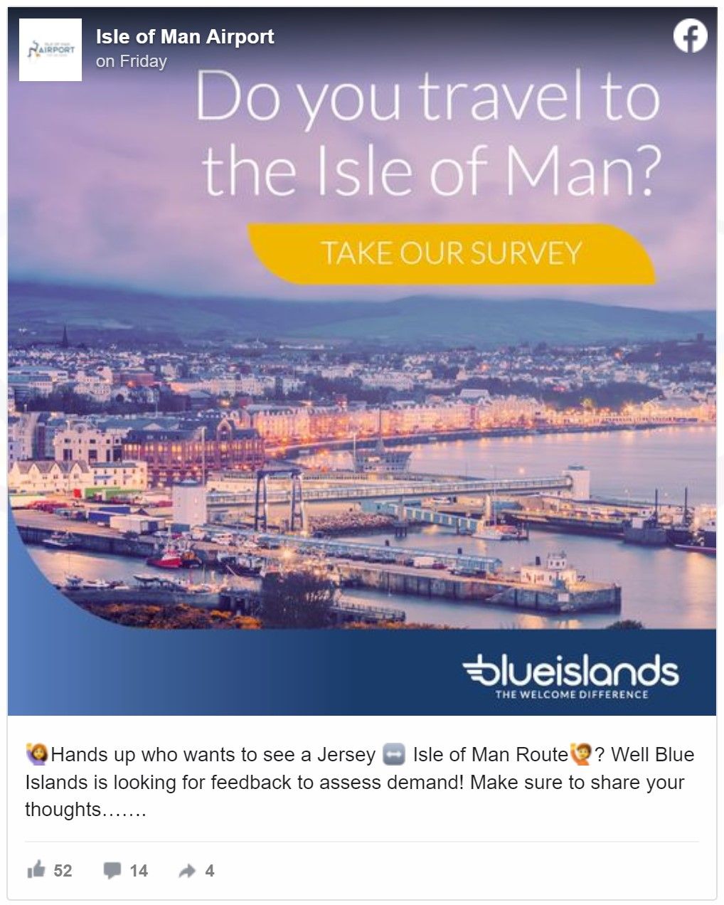 Blue Islands Eyes Jersey - Isle of Man Flights