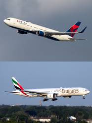 777 Next To 767