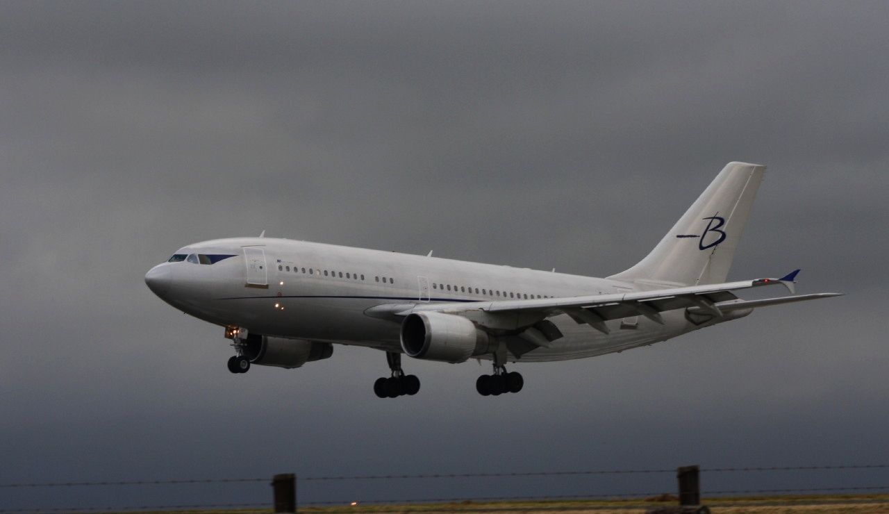 Which Aircraft Types Did Former French Charter Carrier Blue Line Operate?