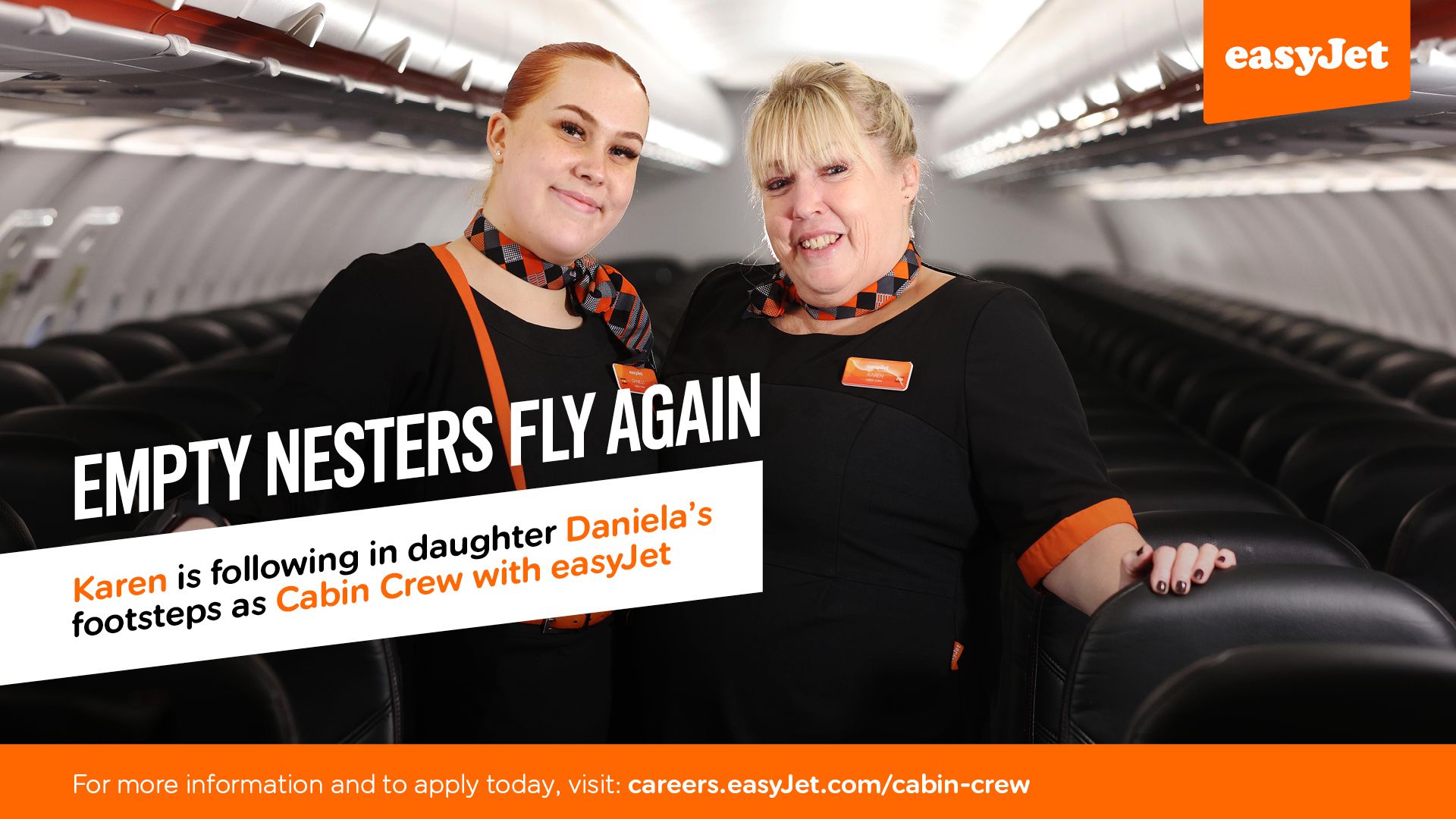 easyJet Targets Empty Nesters With Over-45's Ad Campaign For Cabin Crew