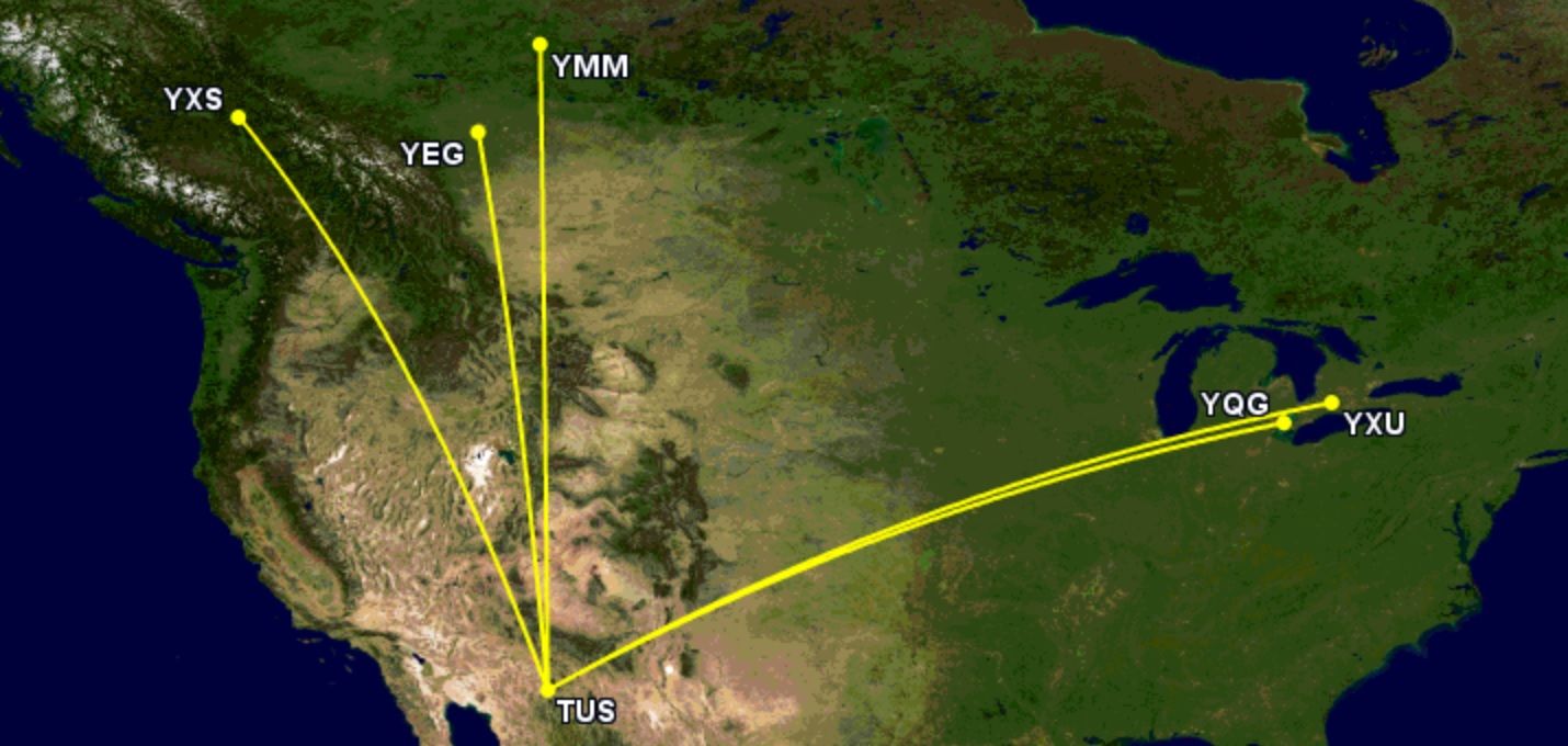 Feeling Hot? Tucson Welcomes Multiple Flair Airlines Routes From Canada