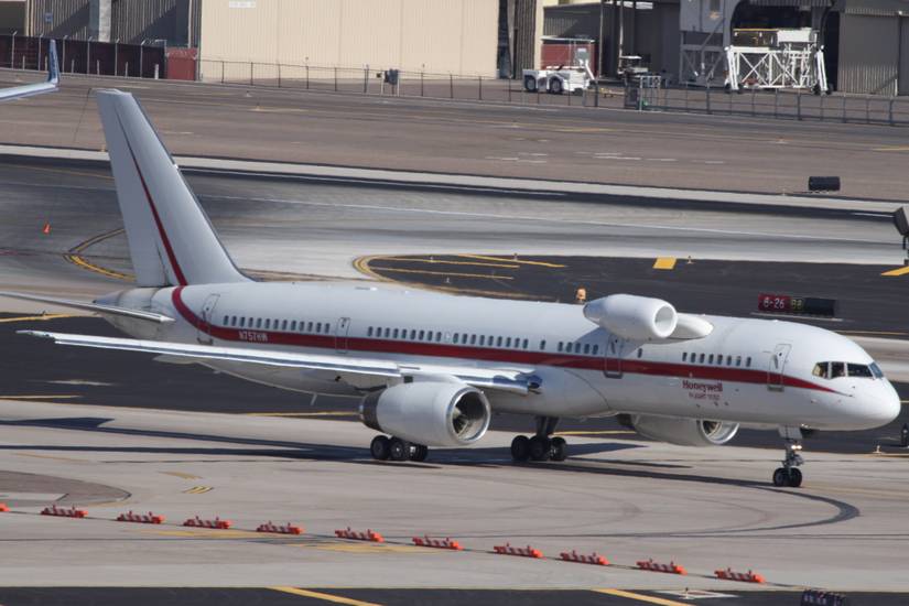 A Look At Honeywell's Bizarre Boeing 757 Flight Test Aircraft