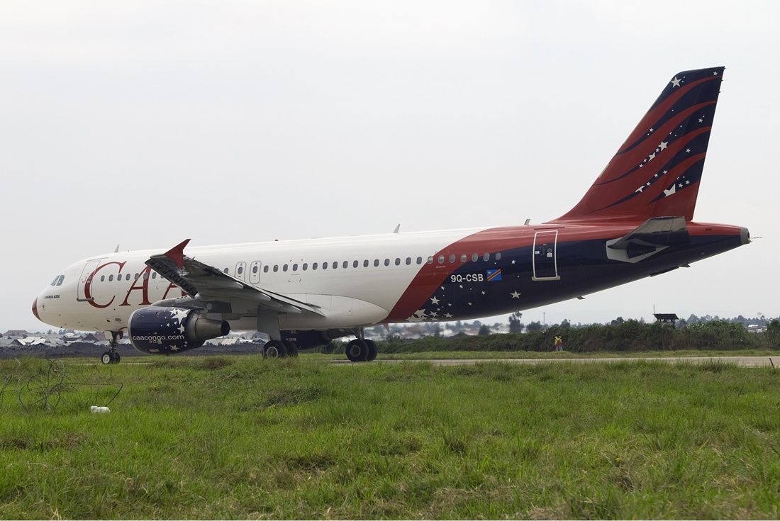 Compagnie Africaine Aviation Airbus A320 Loses Part Of Its Elevator On ...