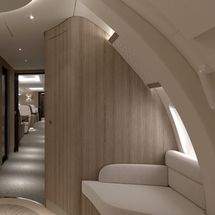 Lufthansa Technik Releases Rarely Seen Private ACJ320neo Cabin Renderings