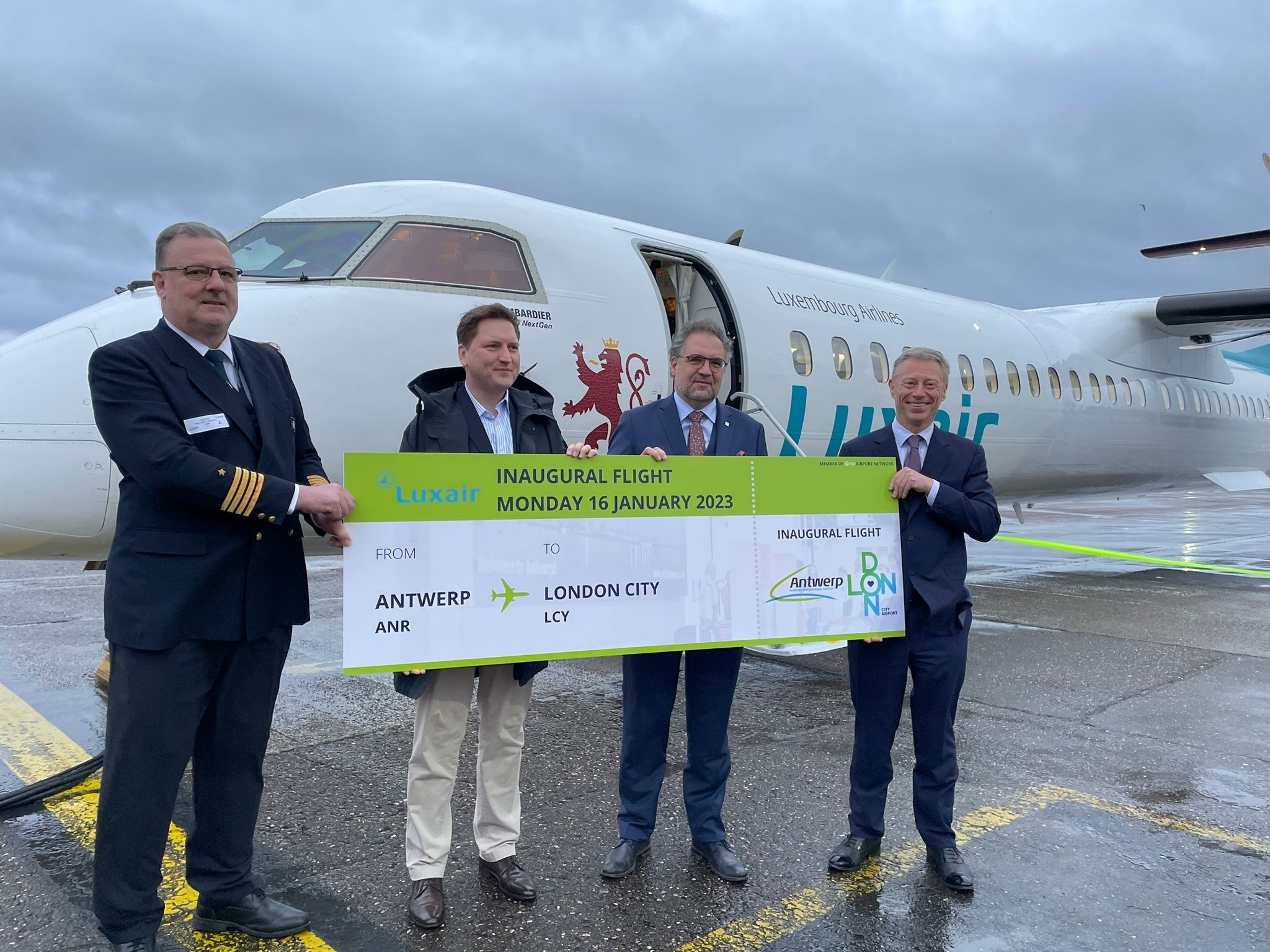 Luxair Launches London City-Antwerp Dash 8 Flights