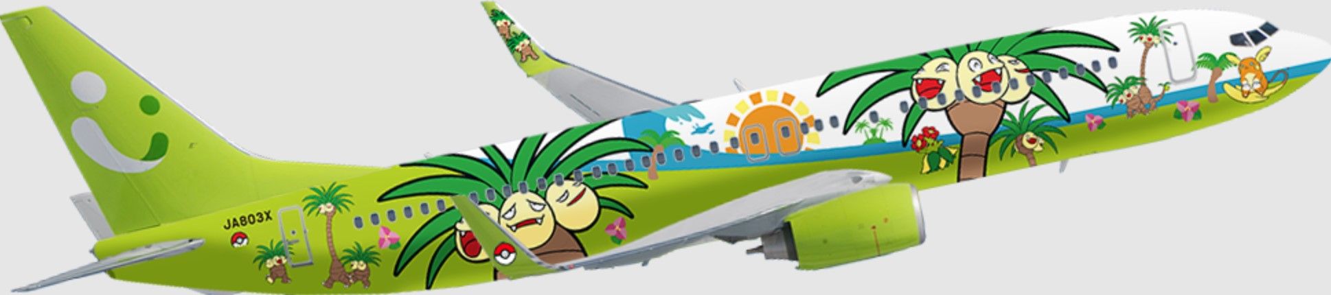 New Pokémon Jet: Japan’s Solaseed Reveals Exeggutor-Themed Livery