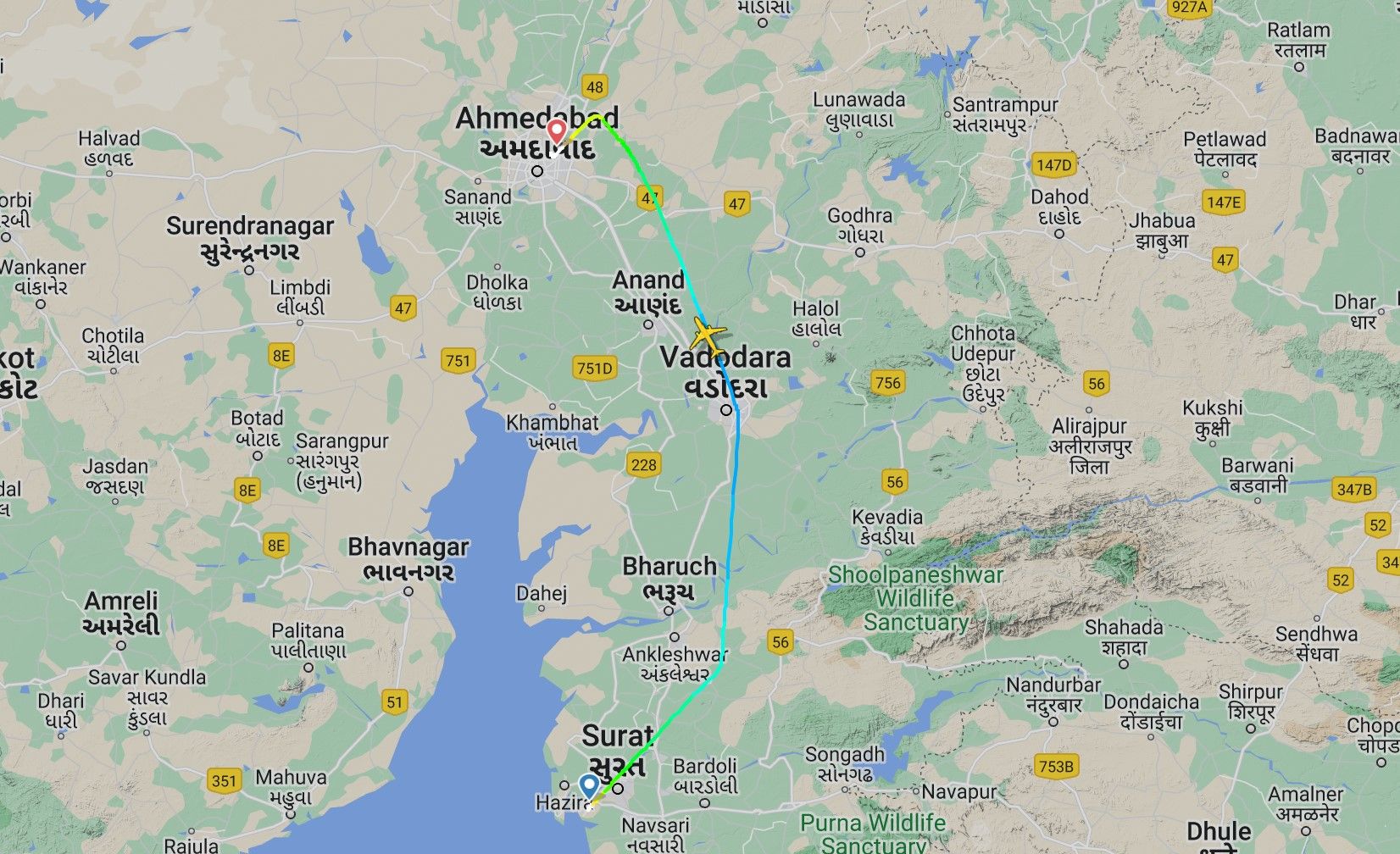 IndiGo Airbus A320 Diverts To Ahmedabad Following Bird Strike