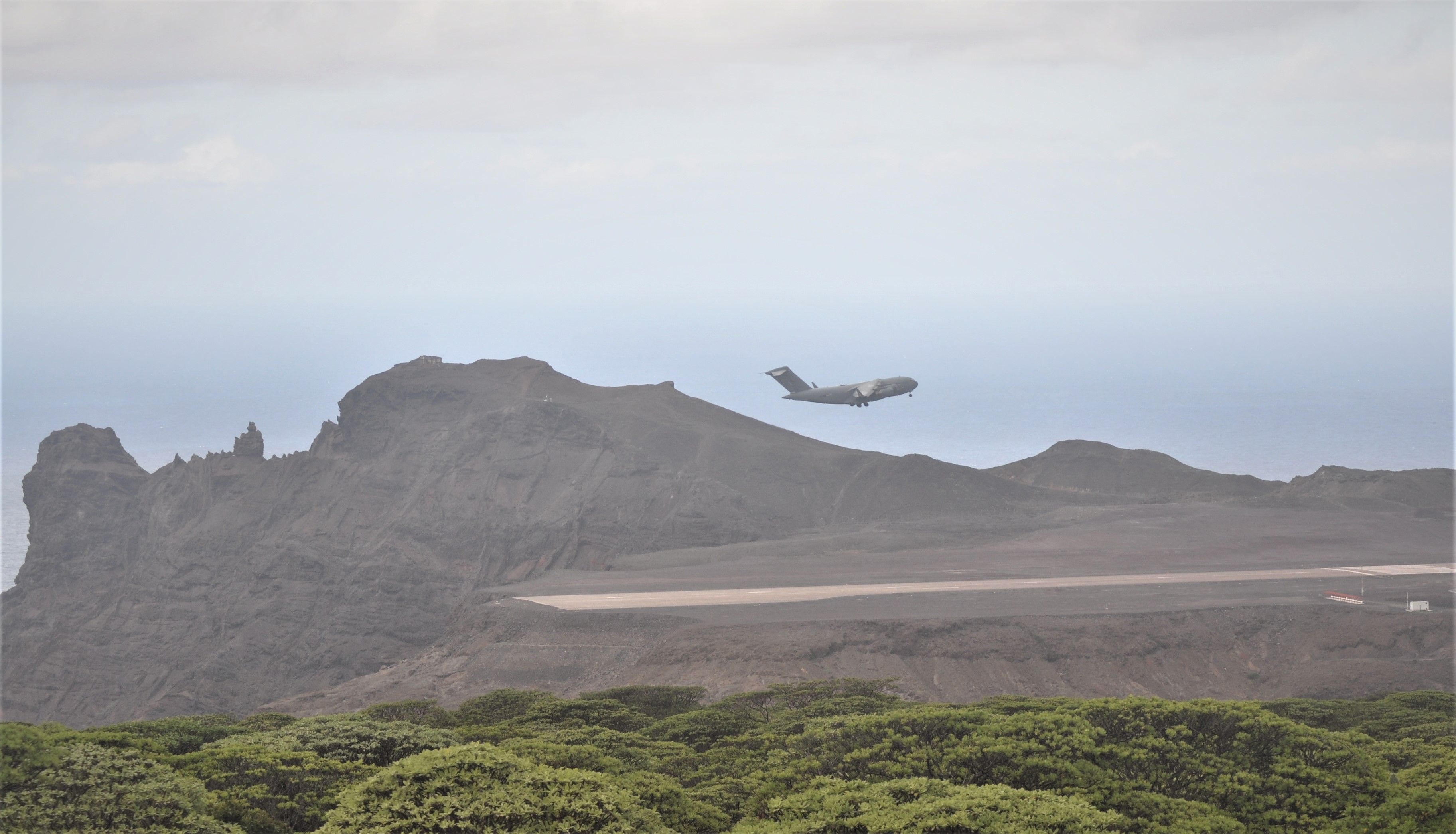 The Boeing C-17 Globemaster Is Now St Helena Airport's Biggest Visitor