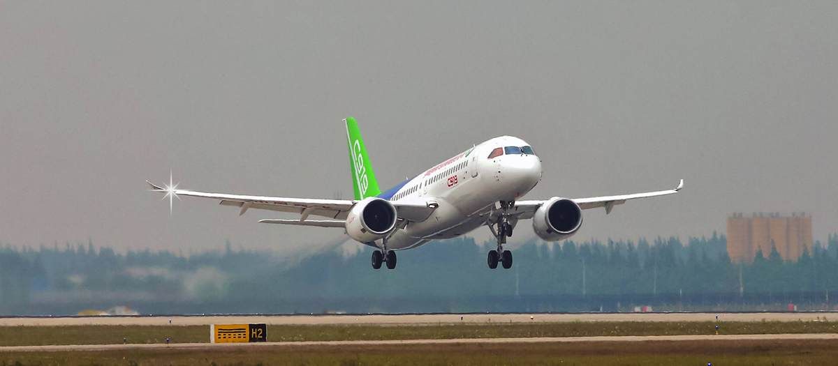 COMAC C919 Conducts Practice Flight In Singapore Amid 1st International Visit
