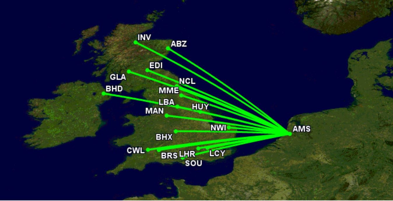 KLM Will Exceed Its 2019 UK Schedule With 477 Weekly Flights This Summer