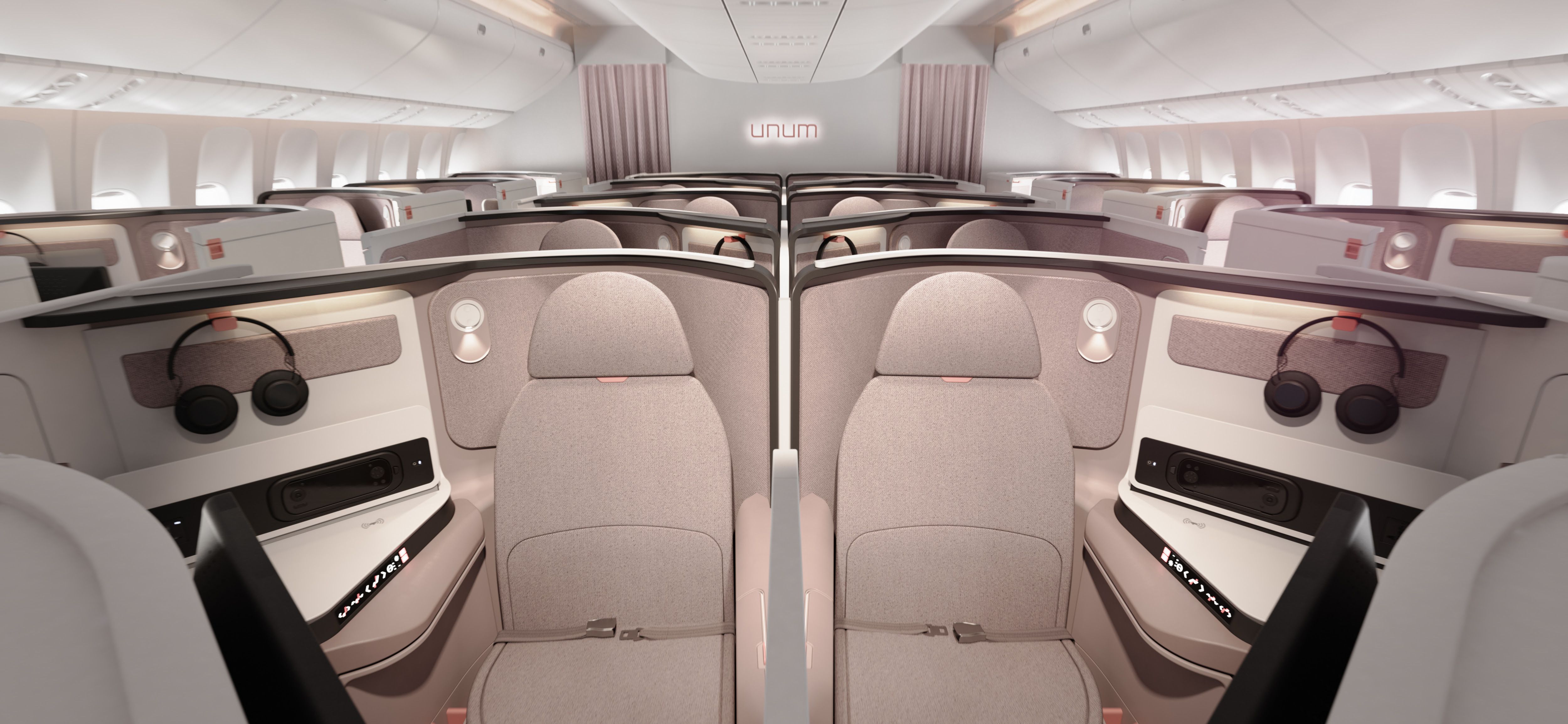 Lightweight Comfort: Unum Aircraft Seating Launches 'Unum Two' Lie-Flat ...