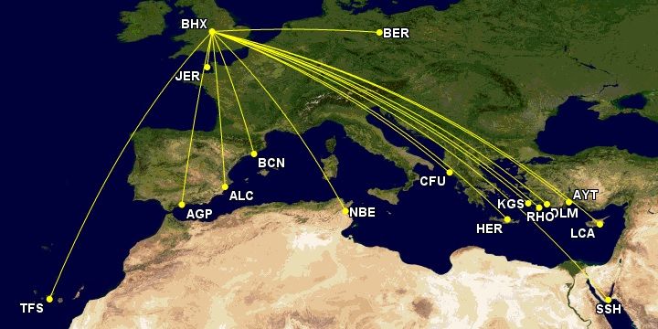 easyJet Adds 15 Birmingham Routes With 3 Based Airbus A320s