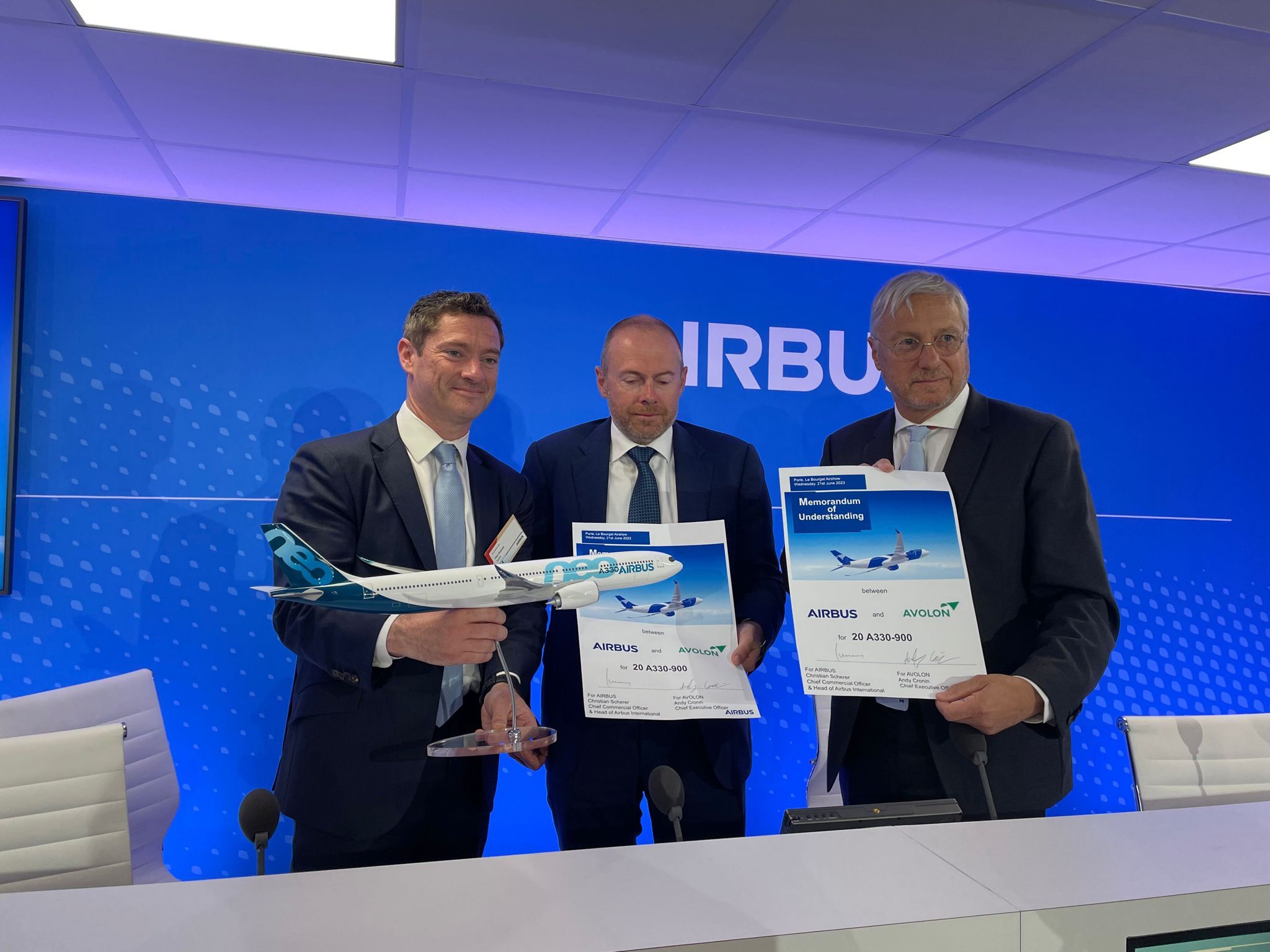 Leasinggeber Avolon bestellt auf der Paris Air Show 20 A330neo von Airbus