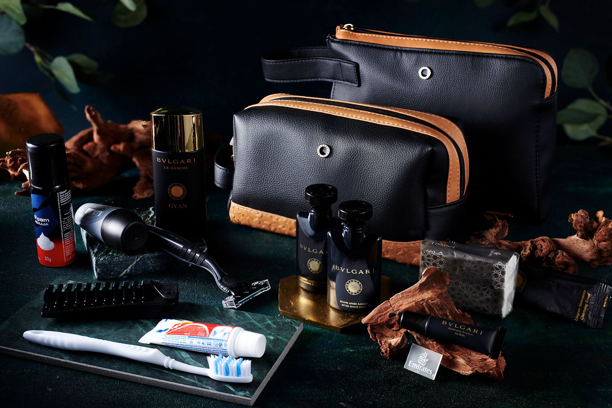 Emirates Unveils New Bulgari Onboard Amenity Kits